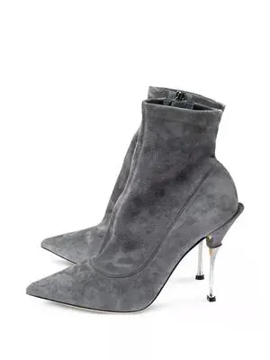 Dolce & Gabbana 115mm Leather Ankle Boots