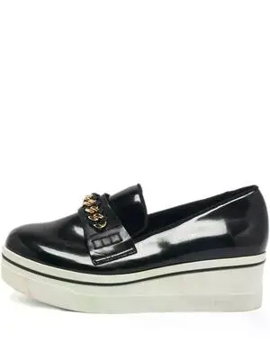 Stella McCartney Platform Chain-link Slip-on Shoes - Black
