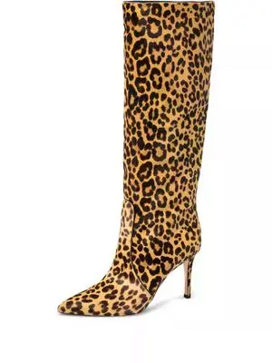 GIANVITO ROSSI 85mm Leopard-print Boots