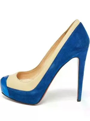 CHRISTIAN LOUBOUTIN 130mm Two-tone Pumps - Blue