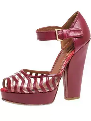 Missoni 145mm Platform Buckled Sandals