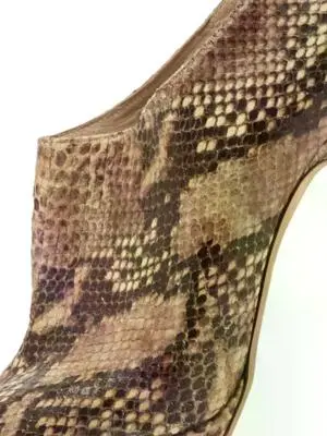 JIMMY CHOO 130mm Glint Snakeskin-effect Pumps