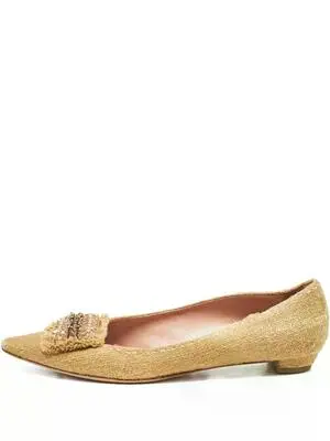 Prada Embellished Pointed-toe Ballet Flats