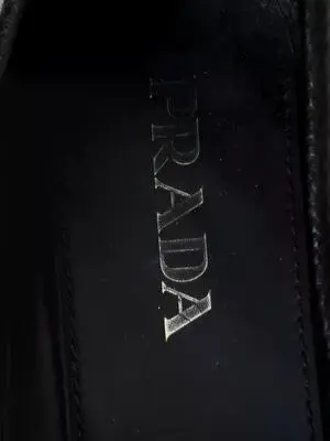 Prada Logo-detail Leather Loafers