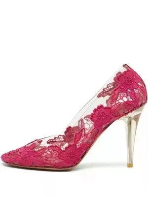 Marc Jacobs 130mm Lace-embellished Pumps - Pink