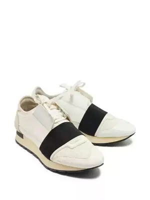 Balenciaga Elasticated-strap Sneakers - Neutrals