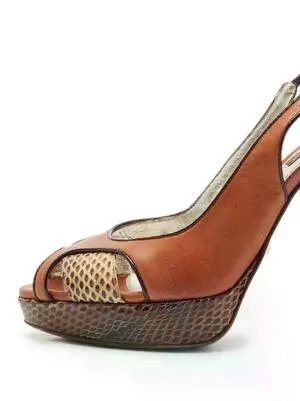 Dolce & Gabbana 120mm Leather Snakeskin Sandals