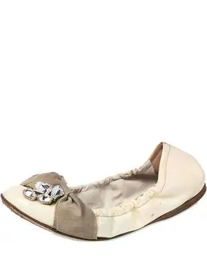 Miu Miu Crystal-embellished Ballet Flats