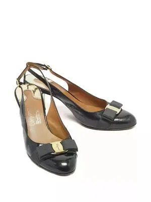 FERRAGAMO Signature Bow Slingback Pumps