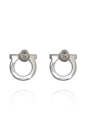 FERRAGAMO Gancini Crystal Earrings
