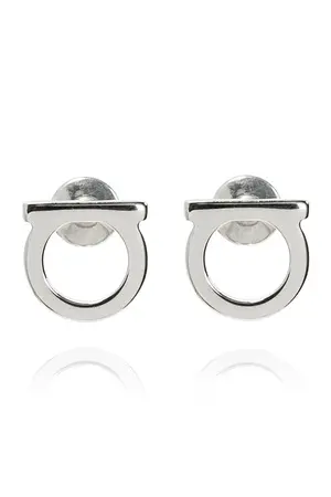 FERRAGAMO Gancini Earrings - Silver