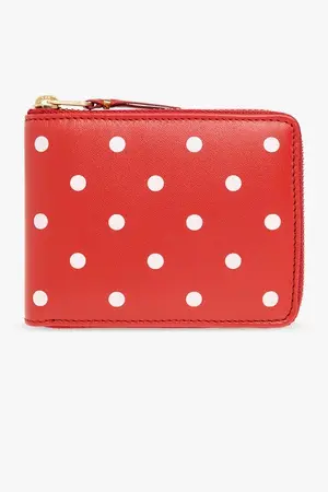 Comme Des Garçons Leather Wallet Red