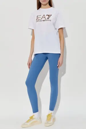 EA7 Training Leggings With Logo - Blue