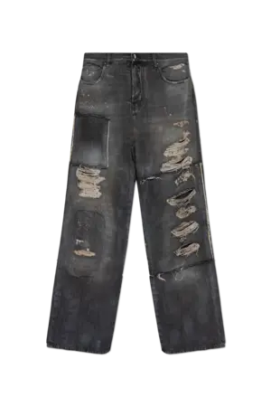Amiri Logo Jeans - Grey