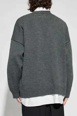 MAISON MARGIELA Cardigan With Shirt Elements