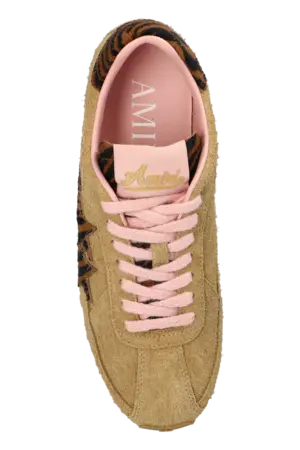 Amiri Zebra Pacific Flat Sneakers - Brown