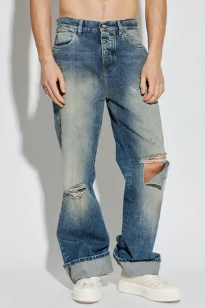 Amiri Flared Leg Jeans - Blue