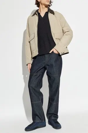 Rag & Bone Jacket With Corduroy Collar - Cream