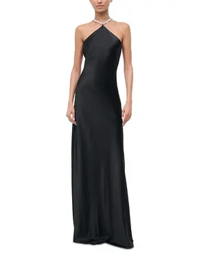 Staud Round Neck Evening Dresses