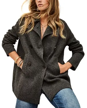 Ba&sh Vesta Wool Blend Cardigan Sweater
