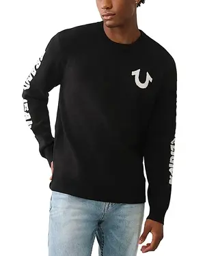 True Religion Long Sleeve Tr Logo Sweater