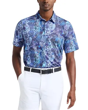 Robert Graham Brettman Short Sleeve Knit Polo Shirt