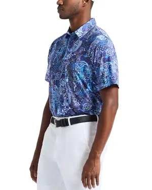 Robert Graham Brettman Short Sleeve Knit Polo Shirt