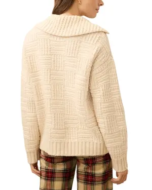 Faherty Brand Textured Cardigan Sweater