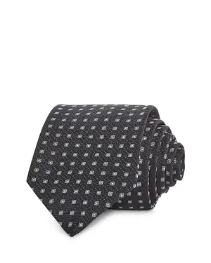 BOSS Silk Grid Neck Tie - Dark Blue