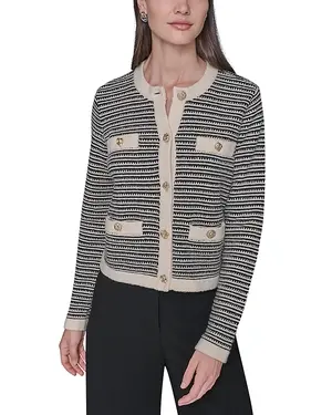 Karl Lagerfeld Short Pocket Cardigan
