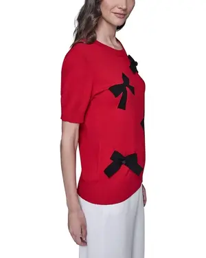 Karl Lagerfeld Short Sleeve Bow Sweater