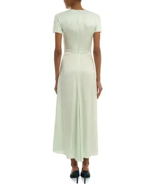 Victoria Beckham Gathered T-shirt Midi Dress