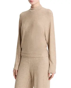 Vince Cozy Dolman Sleeve Mock Neck Top