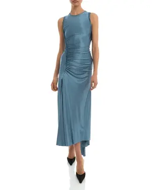 Victoria Beckham Sleeveless Midi Dress - Stone