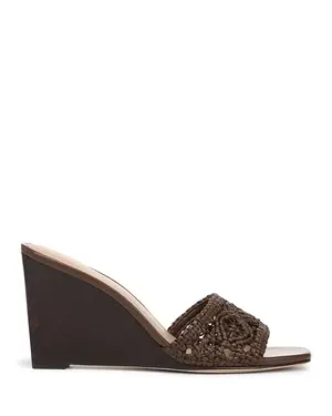 Veronica Beard Woven Wedge Sandals