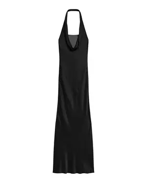 Helmut Lang Silk Halter Dress