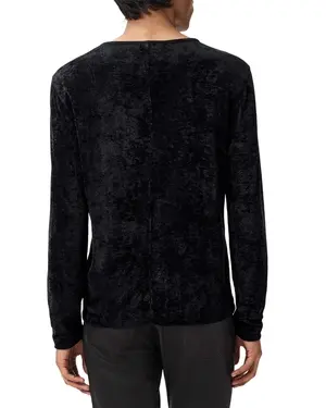 John Varvatos Velvety Long Sleeve Tee - Black