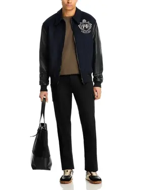 Balmain Pinstripe Varsity Jacket