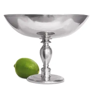 MATCH Venezia Pewter Pedestal Bowl - No Color