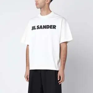 JIL SANDER Boxy T-shirt With Logo - White