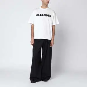 JIL SANDER Boxy T-shirt With Logo - White
