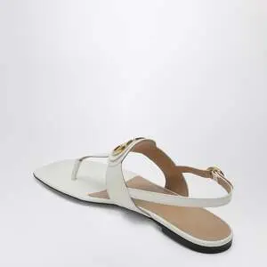 Valentino Garavani Vlogo Signature Thong Sandals - White