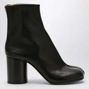 MAISON MARGIELA Leather Tabi Ankle Boots - Black