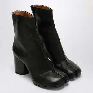 MAISON MARGIELA Leather Tabi Ankle Boots - Black