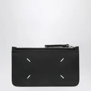 MAISON MARGIELA Four Stitches Zippered Card Holder - Black