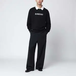 Burberry Slim Fit Cotton Sweatshirt - Black