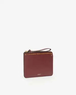 Isabel Marant Oskan Flat Pouch - Burgundy