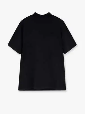 Attico Cotton T-shirt With Embroidered Logo
