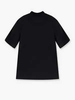 Attico Cotton T-shirt With Embroidered Logo