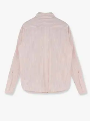 Max Mara Mxmaccenni Striped Cotton Shirt - Pink
